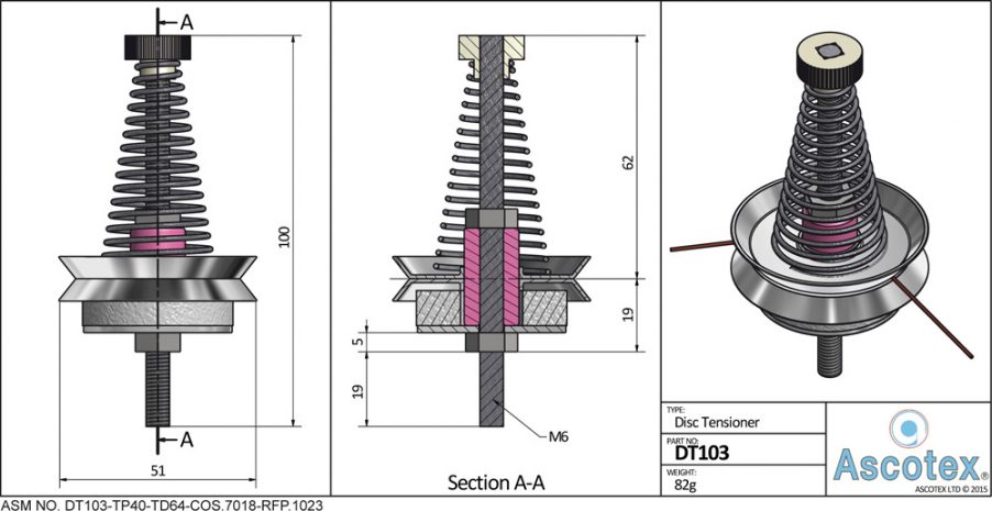 DT103 - Disc Tensioner - Ascotex Limited