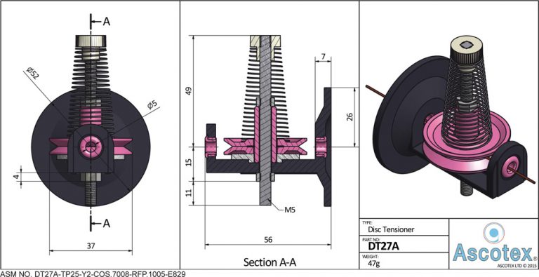 DT27A - Disc Tensioner - Ascotex Limited